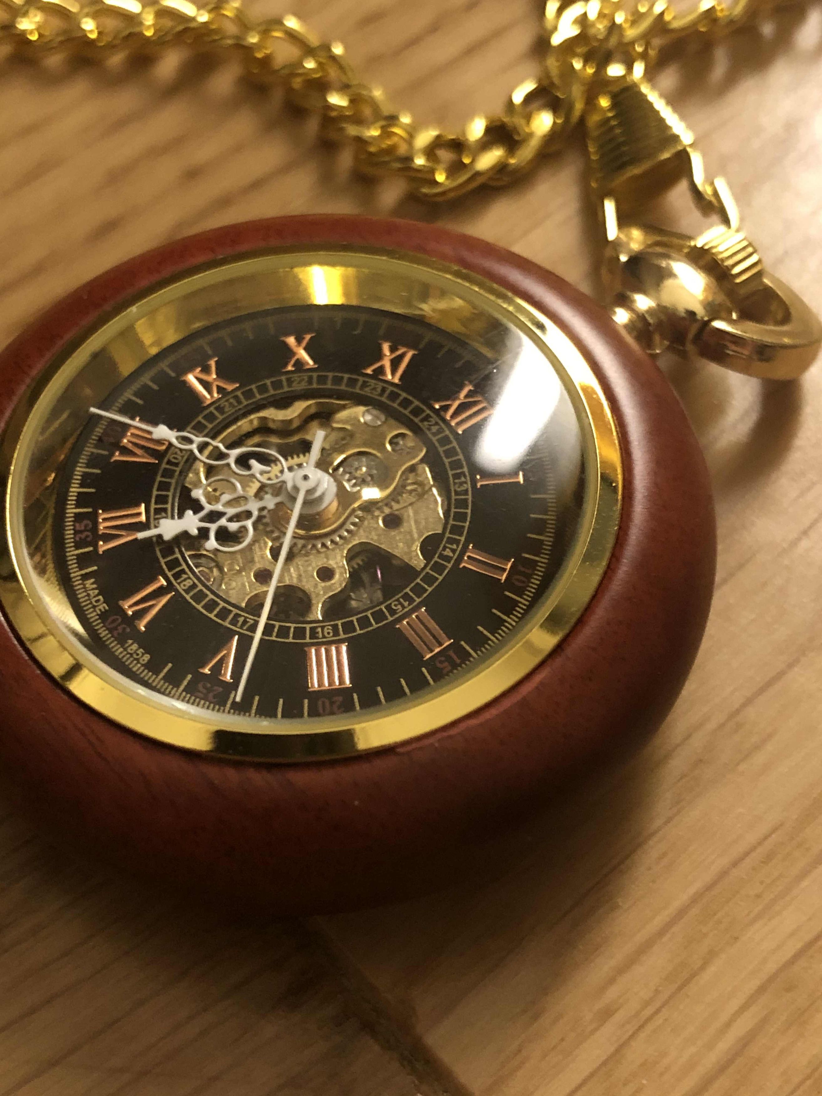 Vintage Wooden Gusset Watch with exposed cogs | Grailed