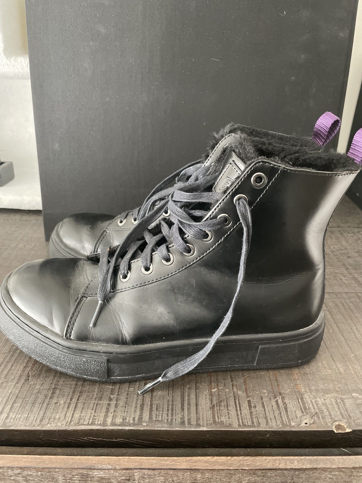 Eytys 💥Steal! Patent leather platform high top sneaker boots | Grailed