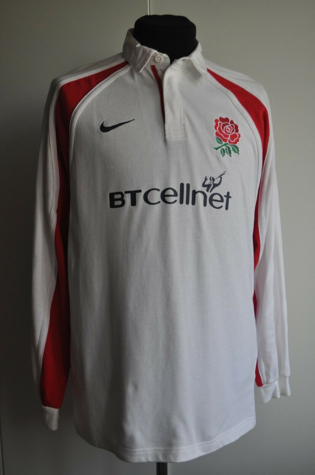 Nike × Vintage England 2001/2002 rugby Nike vintage BT Cellnet | Grailed