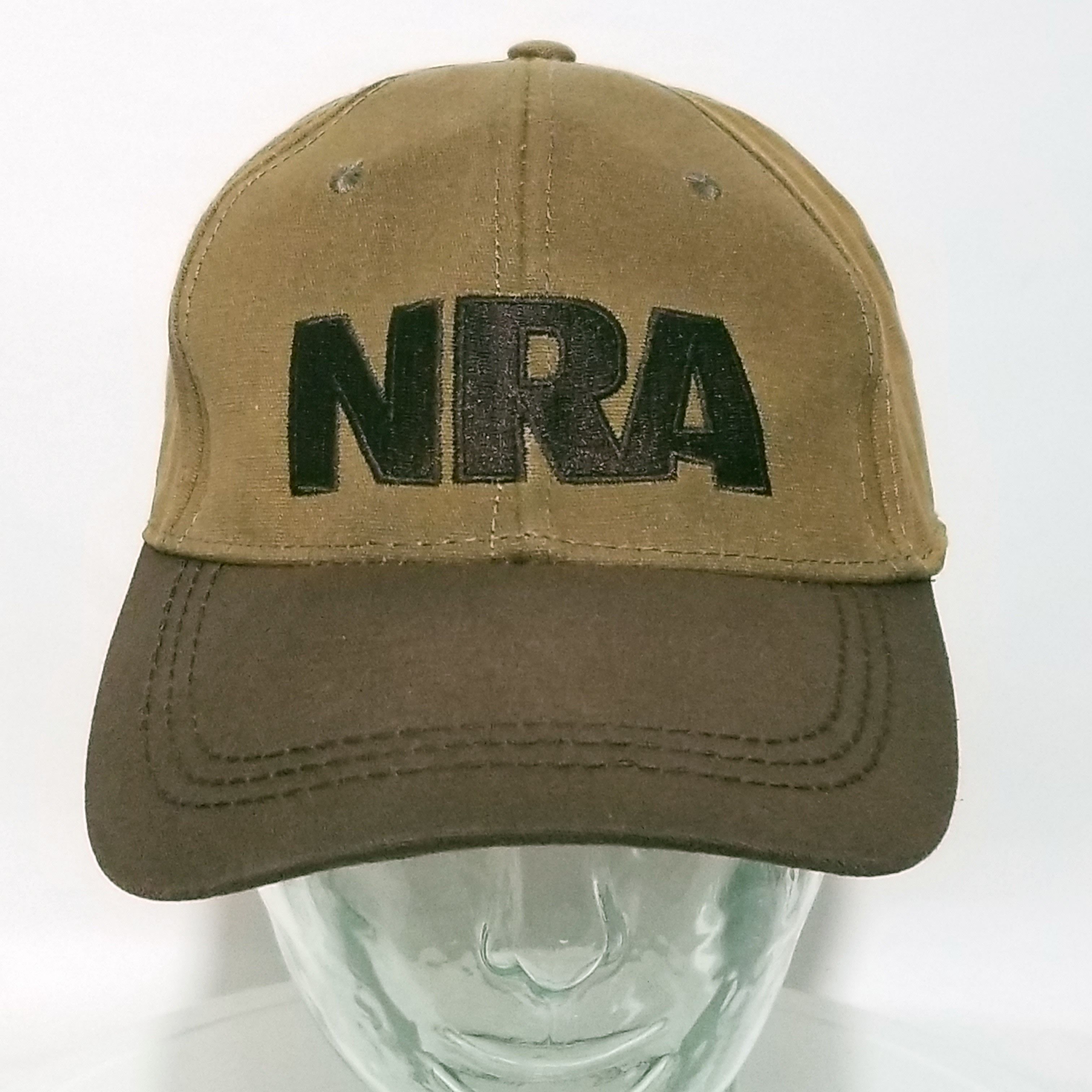 Vintage NRA Brown Hat Cap Hat National Rifle Association Strapback ...
