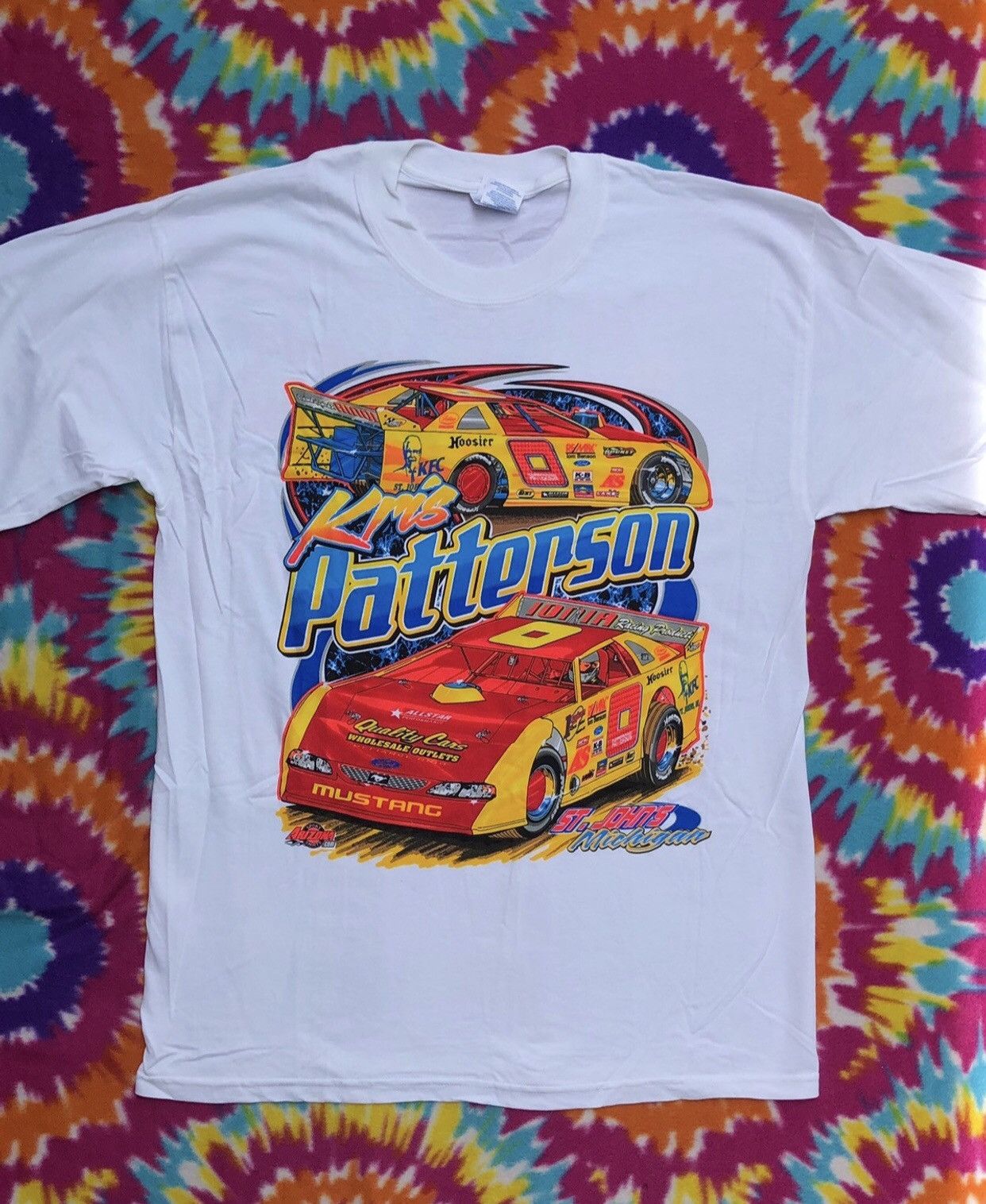 Gildan × Racing × Vintage Vintage early 2000s Kris Patterson double ...
