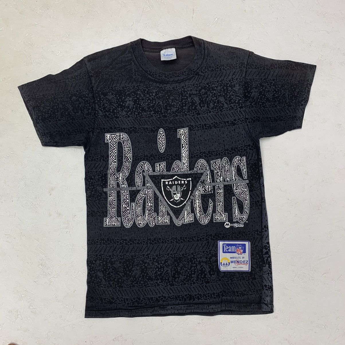 Vintage Vintage Raiders NFL Big Spell Out Shirt. #KD1 | Grailed