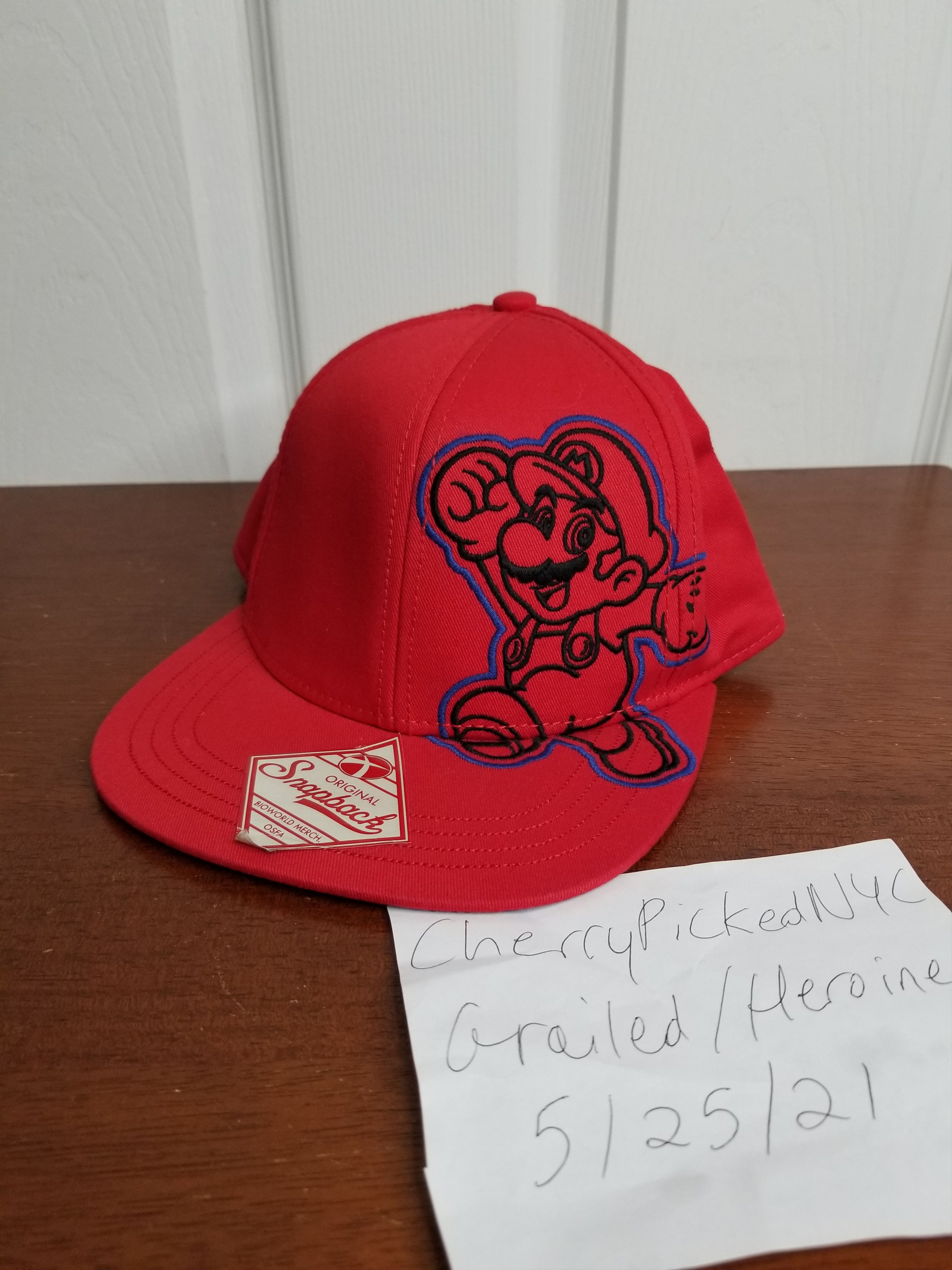 Nintendo × Vintage VTG 2011 Nintendo Super Mario Bioworld Logo Snapback ...