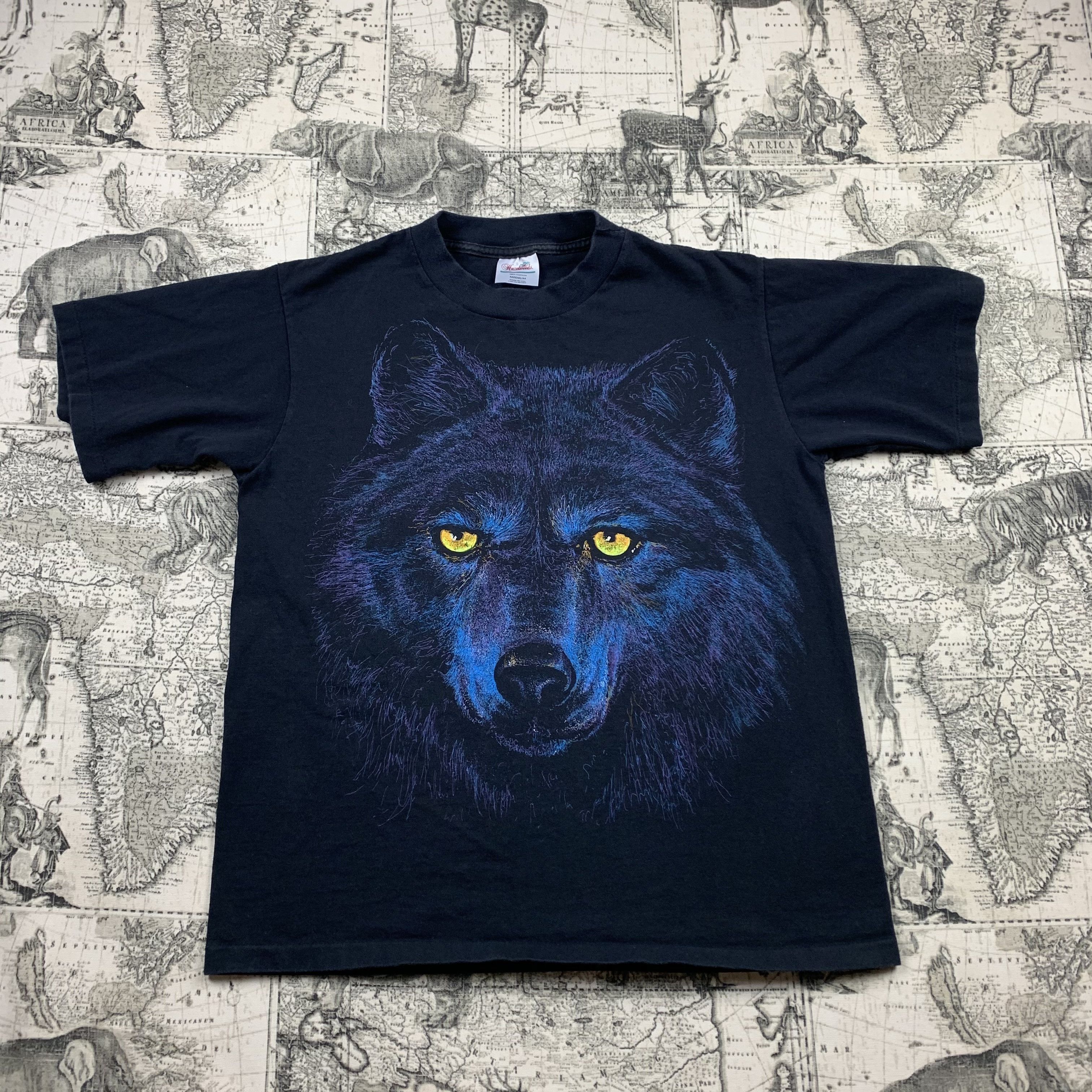 Vintage vintage black wolf shirt | Grailed