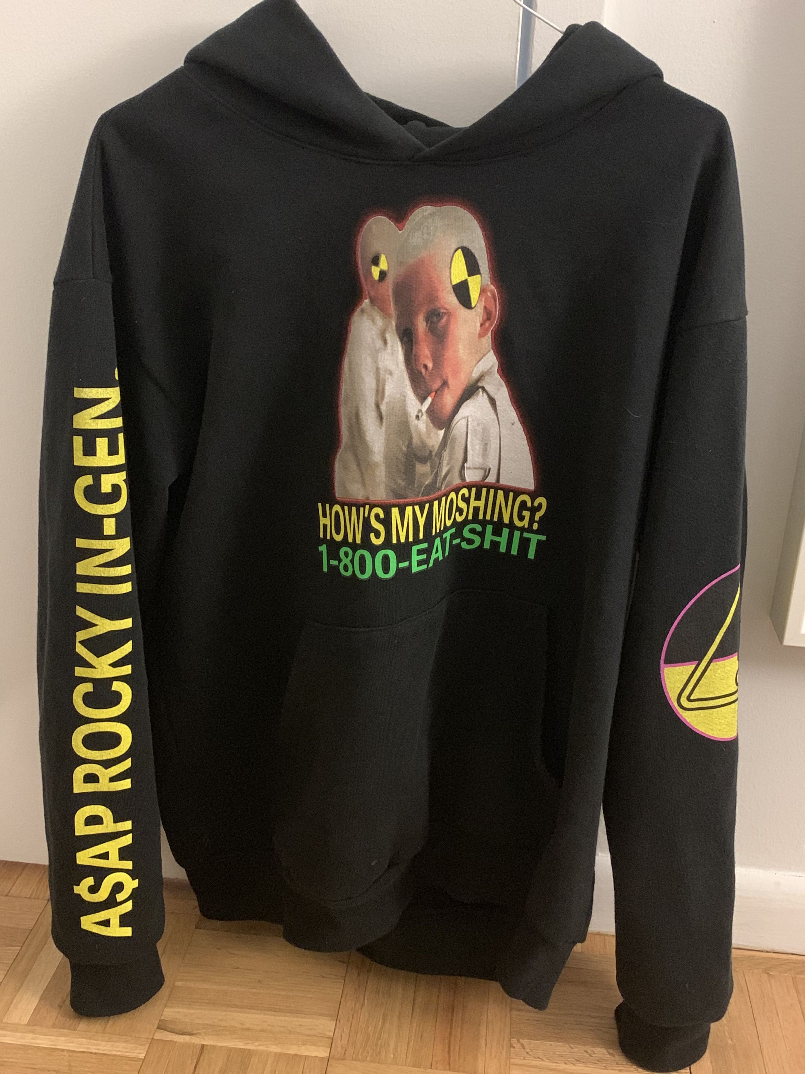 A$AP Rocky × AWGE A$AP Rocky "HOW'S MY MOSHING?" Testing Hoodie | Grailed