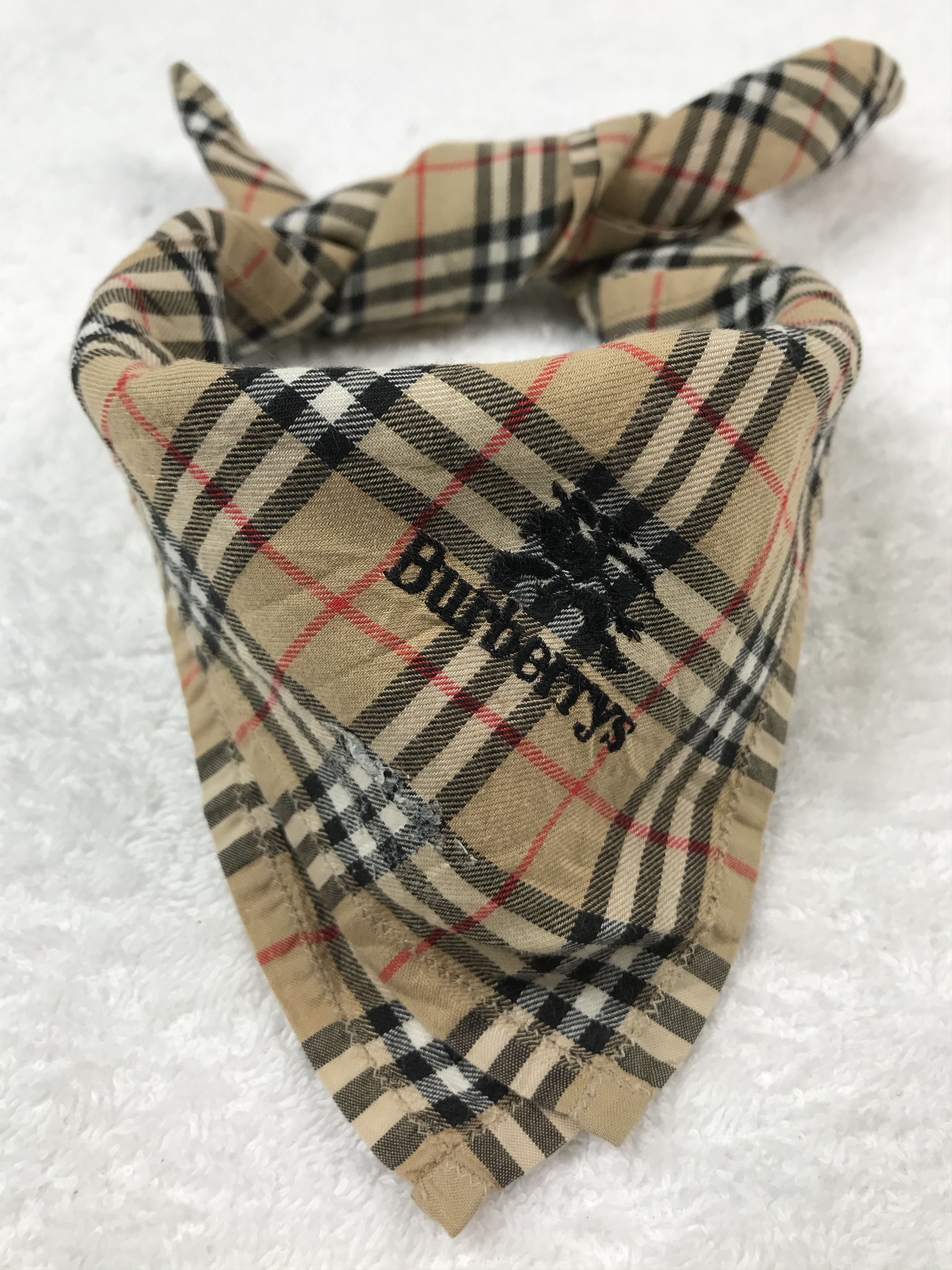 Burberry × Vintage Burberry Bandana Handkerchief Nova Check classic ...