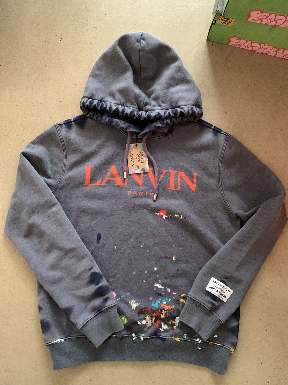 Gallery Dept. × Lanvin Gallery Dept. X Lanvin Navy Paint Splatter ...