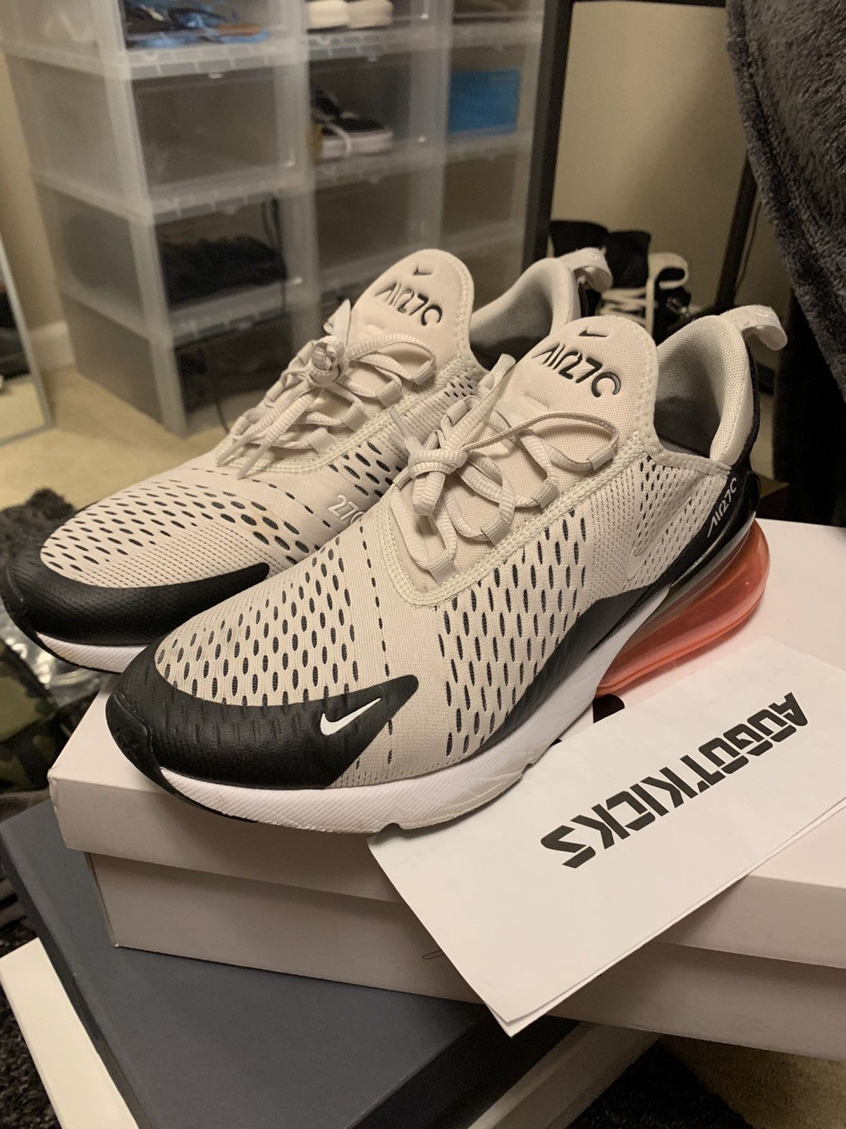 Nike Air max 270 light bone hot punch | Grailed