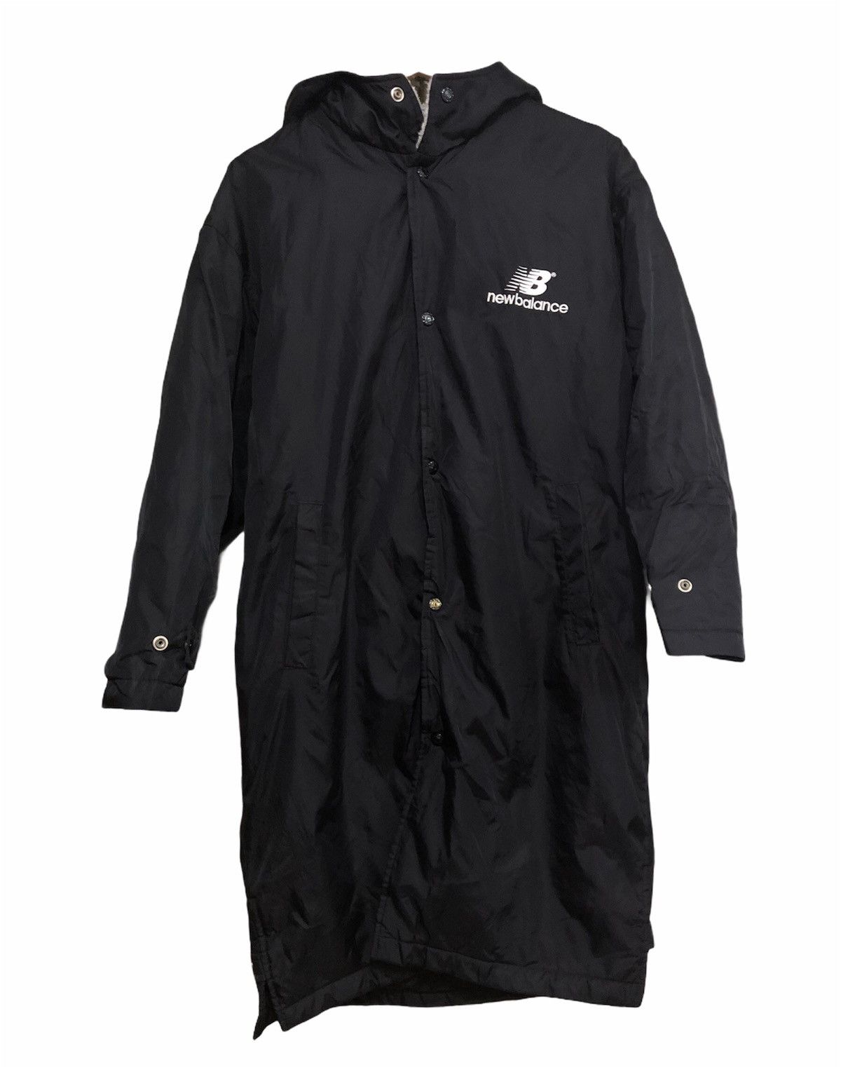 New Balance × Vintage New Balance Long Jacket With Hoodies Full Zipper ...