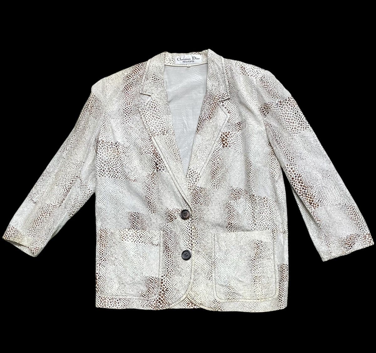 Christian Dior Monsieur Christian Dior Snake Skin Design Blazer/Coat M ...