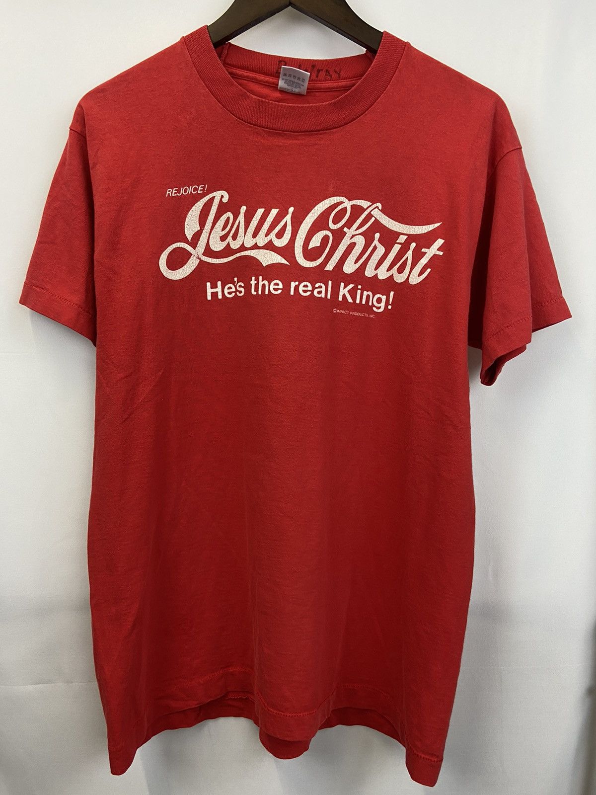 Vintage Jesus Christ Coca Cola graphic logo tee | Grailed