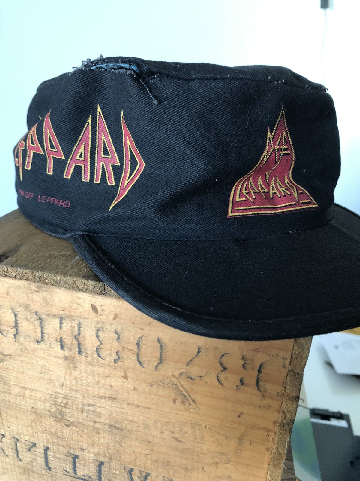 Vintage Vintage 1984 Def Leppard “Hysteria” Painters Cap. | Grailed
