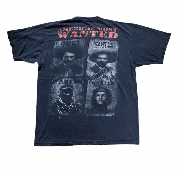 Vintage 90s Destroyed American Most Wanted Poster Tshirt | Grailed