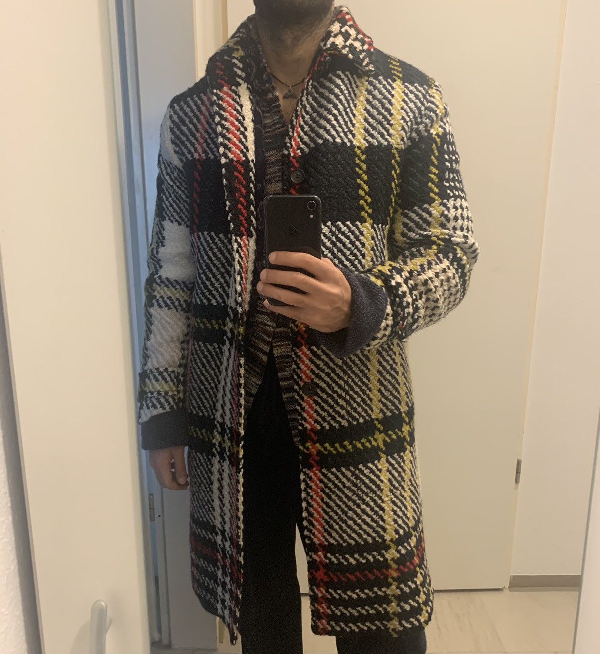 Lanvin Retailed for 5k - Lanvin checkered coat size 50 | Grailed