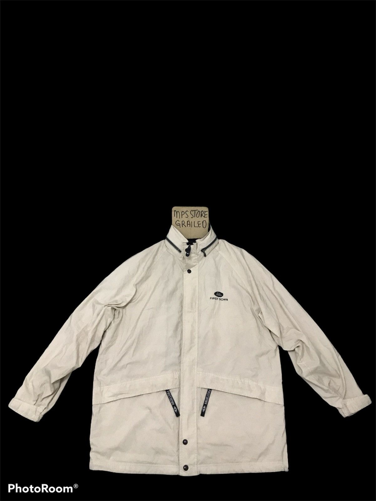 Outdoor Life × Vintage × Windbreaker FIRST DOWN WINDBREAKER ZIPPER ...