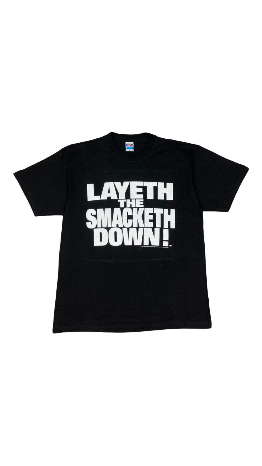 Vintage × WWE × WWF Vintage 1999 The Rock Layeth The Smacketh Down Wwe ...