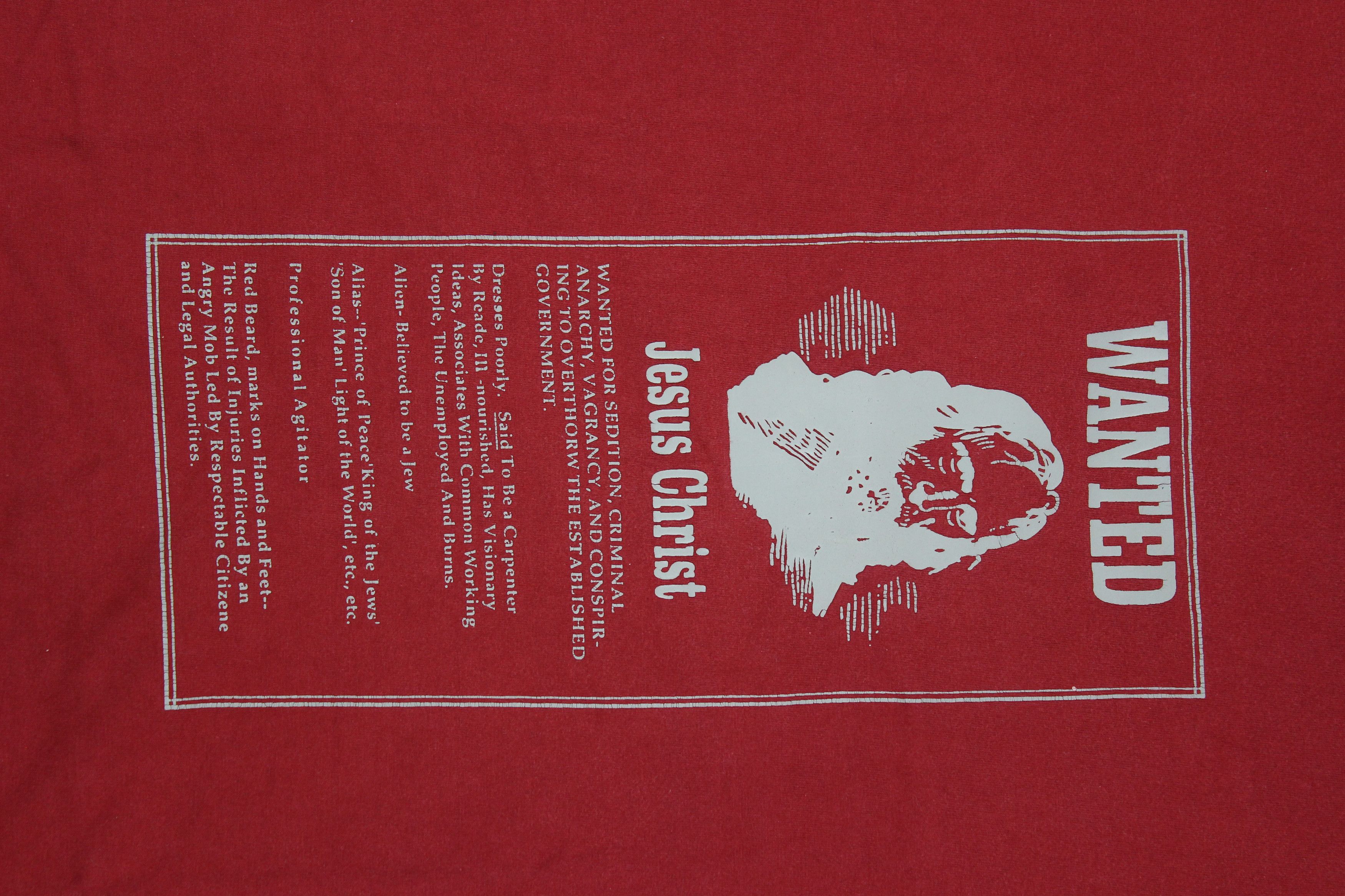 Vintage Late 90's Wanted Jesus Christ L | Grailed