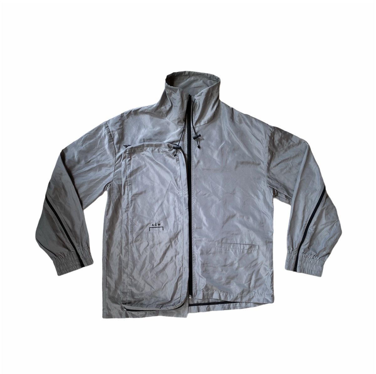 A Cold Wall Acw A Cold Wall Grey Windbreaker Jacket ($1100 Retail ...