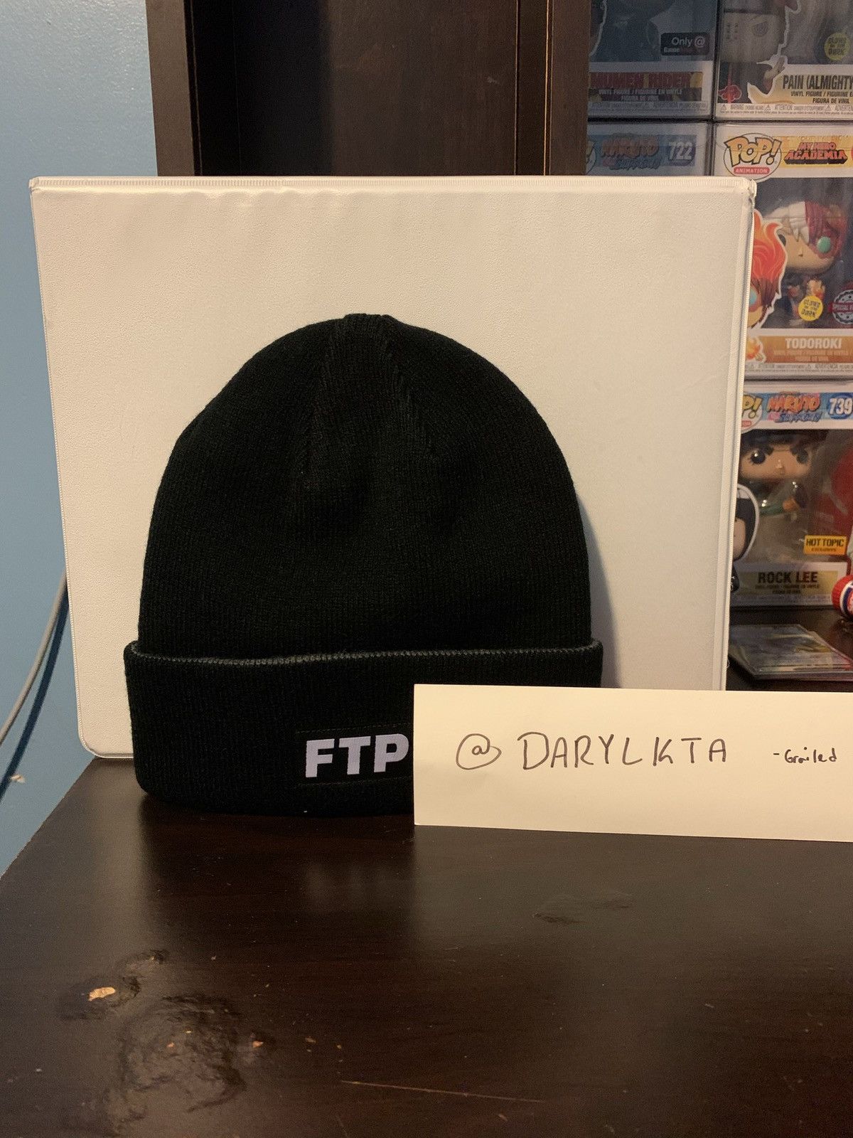 Fuck The Population FTP REVERSIBLE LOGO BEANIE(BLACK/GRAY) | Grailed