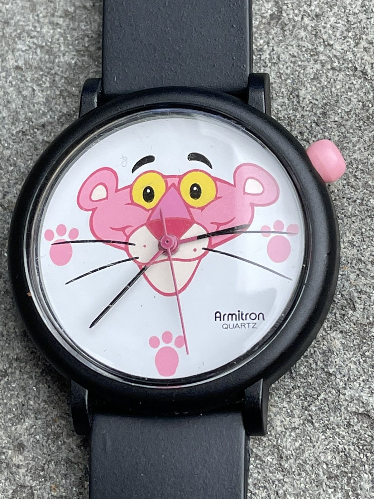 Movie × Vintage × Watch 1990 Pink Panther Logo Retro Movie 90s Vintage ...