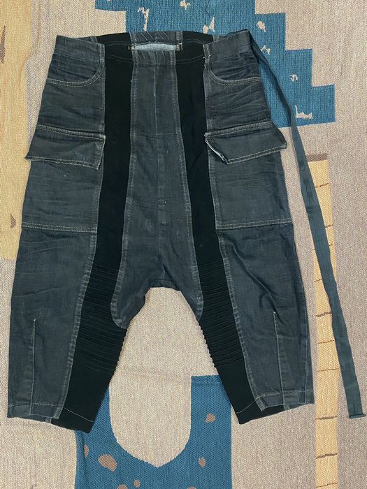 Rick Owens Drkshdw Rick Owens dark shadow drop crotch 3qt pants | Grailed