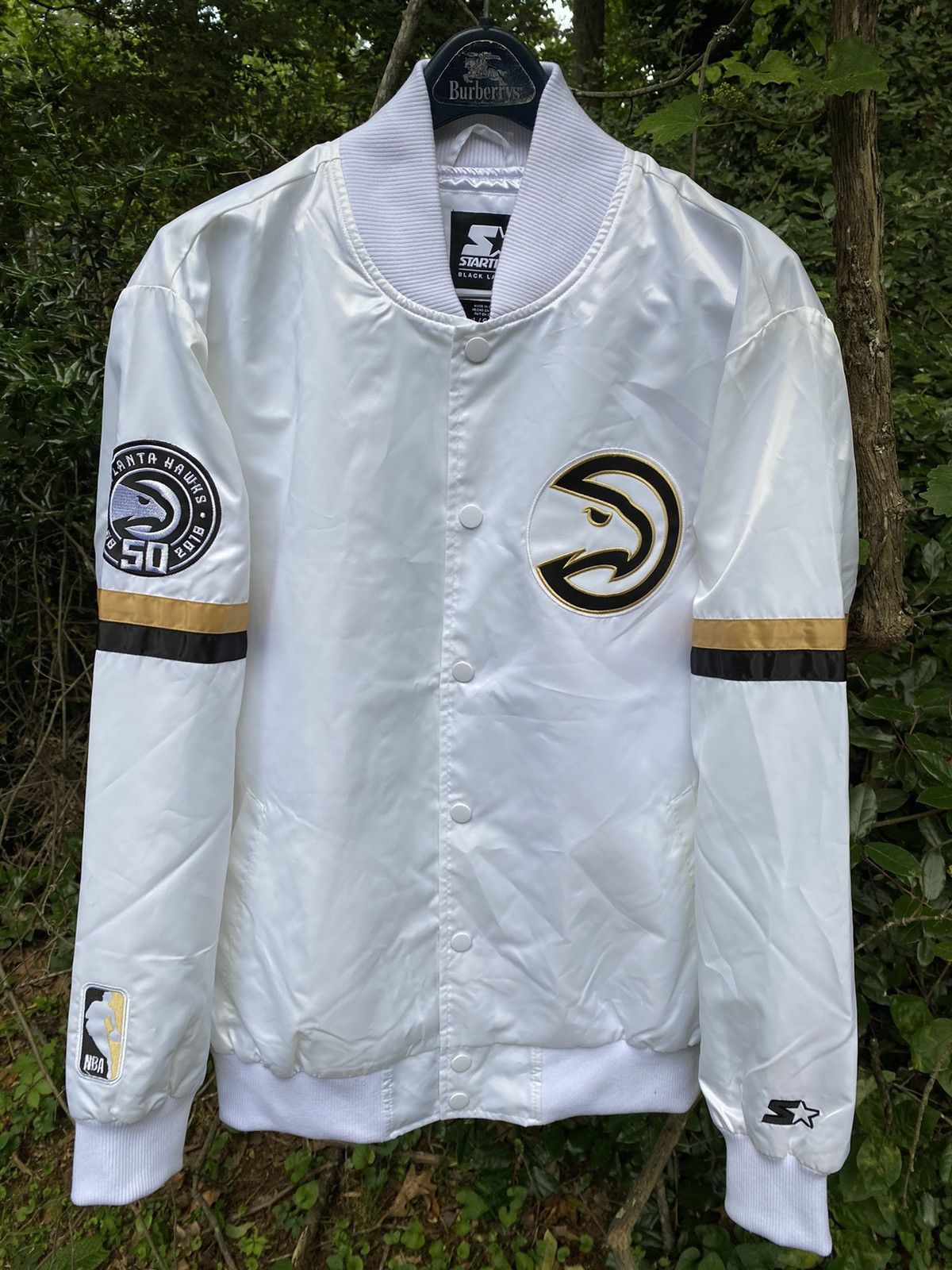 Starter Atlanta hawks starter satin jacket | Grailed