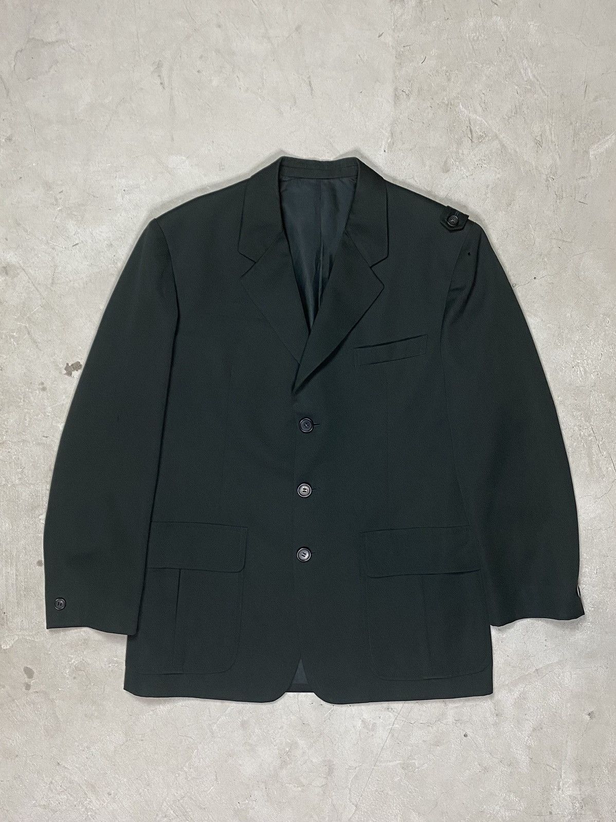 Yohji Yamamoto 80’s YYPH Insanely Rare Green Wool Gab Military Blazer ...