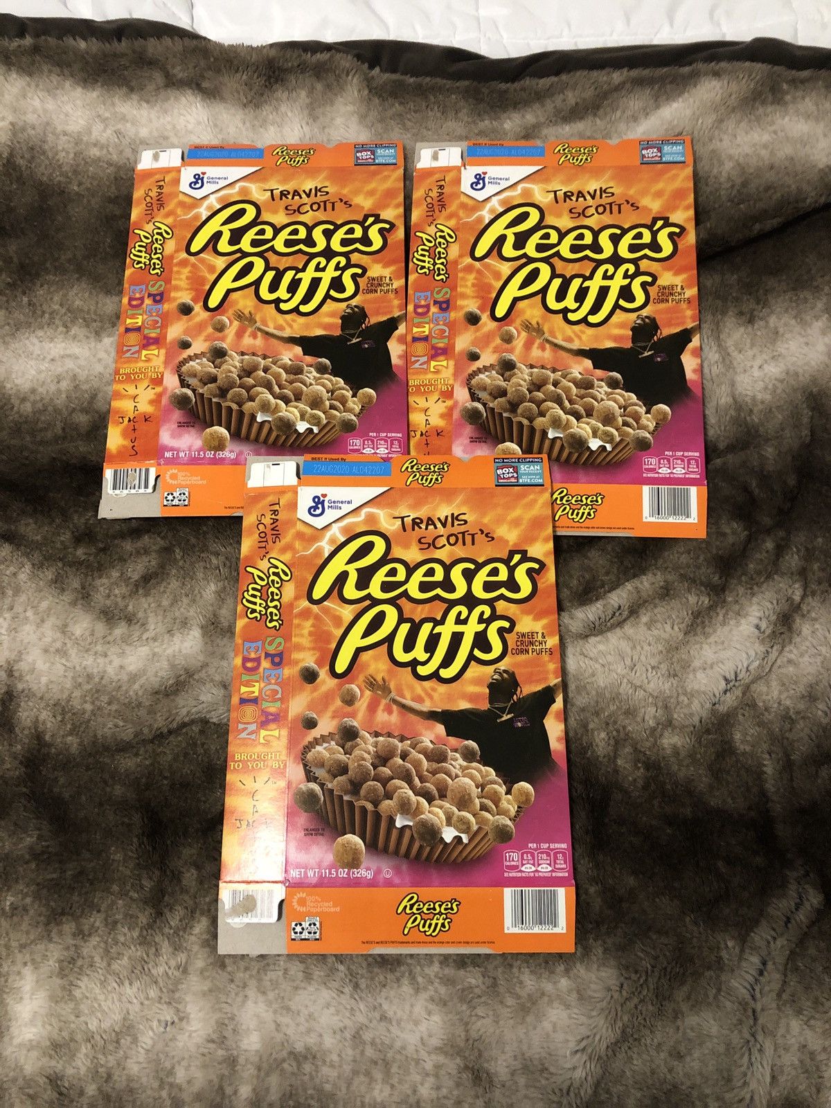 Travis Scott Travis Scoot Reese’s Puffs Boxes (3 Pack) | Grailed