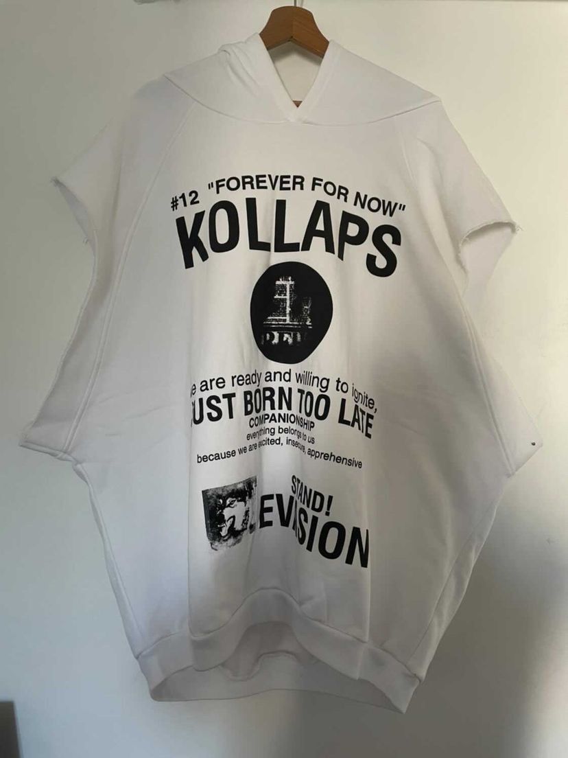 Raf Simons Raf Simons Archive Redux KOLLAPS SLEEVELESS HOODIE | Grailed