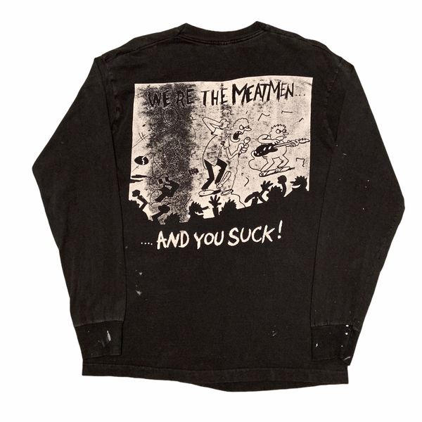 Vintage Vintage 90s The Meatmen Faded Band T-Shirt | Grailed