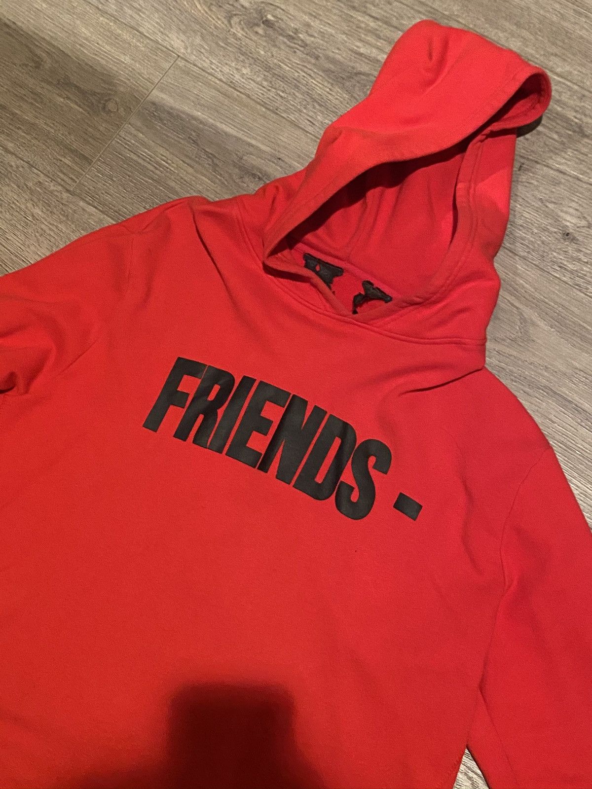 Vlone Vlone Friends Red Hoodie | Grailed