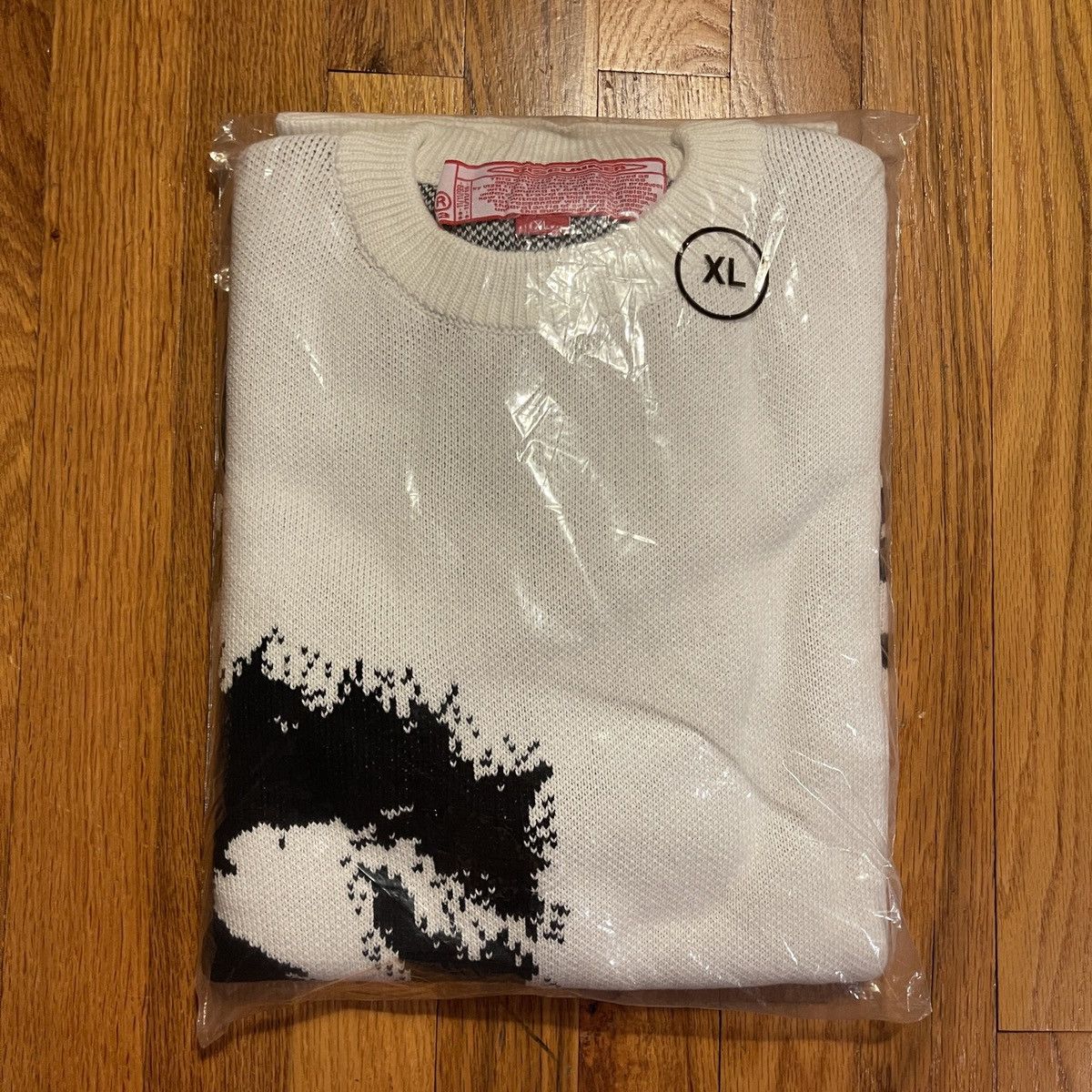 Joy Divizn Joy Divizn Vizn Brad Pitt Knit Fight Club Sweater White XL ...