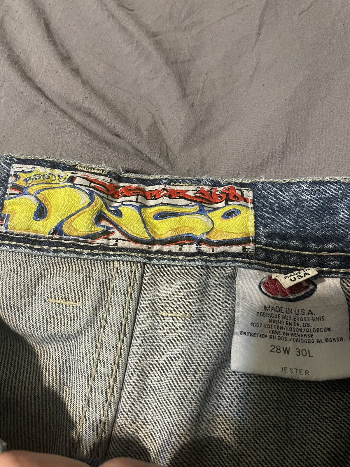 Jnco × Made In Usa × Vintage 90s Jnco brick wall J embroidery patch ...