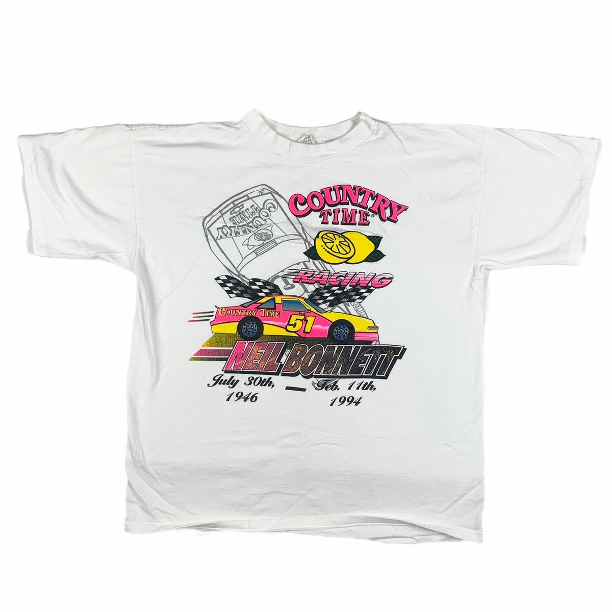 Racing × Vintage Vintage 1994 Country Time Racing TShirt Single Stitch ...