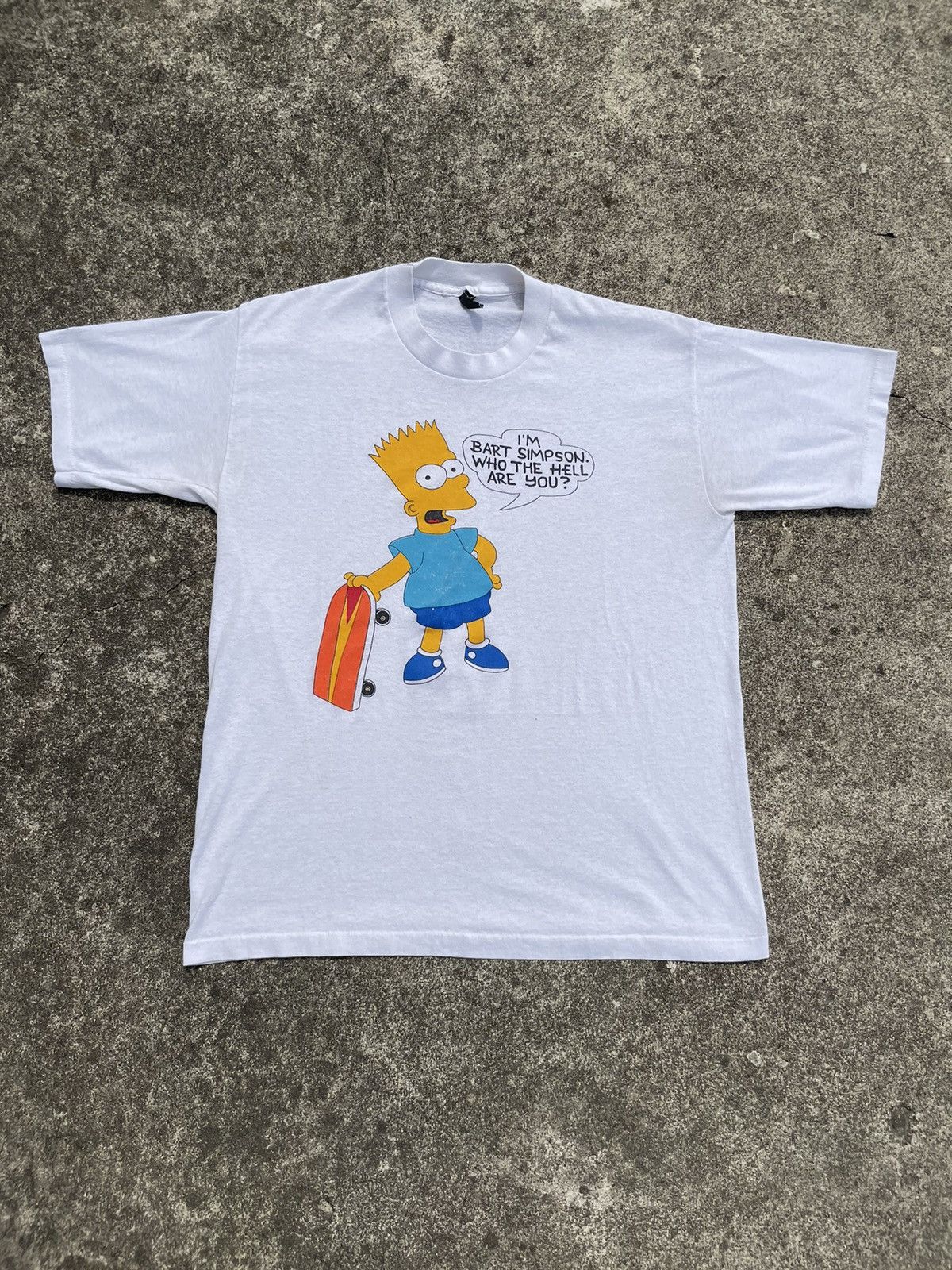 Streetwear × The Simpsons × Vintage Vintage Bart Simpson graphic tee ...
