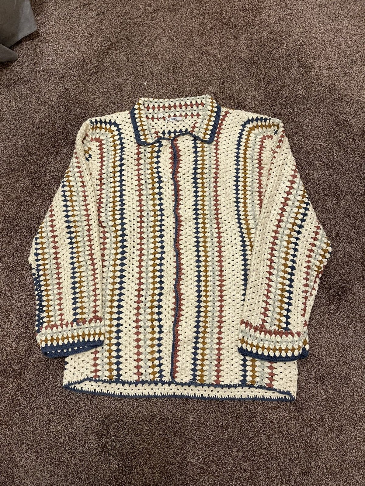 Bode BODE Crochet Over Shirt 1950s vintage | Grailed