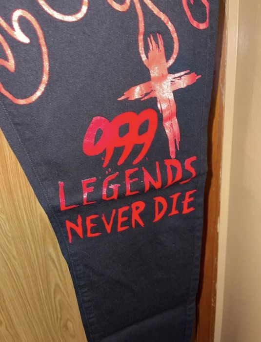Custom Juice WRLD Legends Never Die 999 666 Jeans | Grailed
