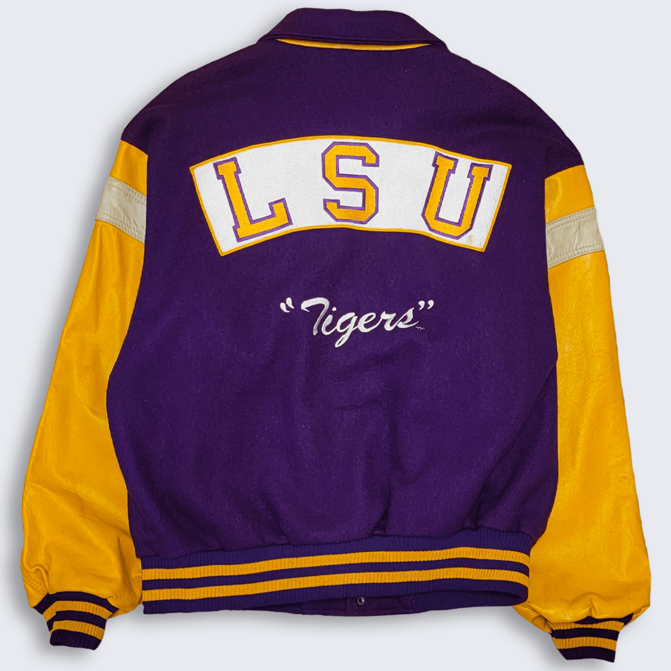 Cooper × Varsity Jacket × Vintage LSU Tigers Vintage Leather Wool ...