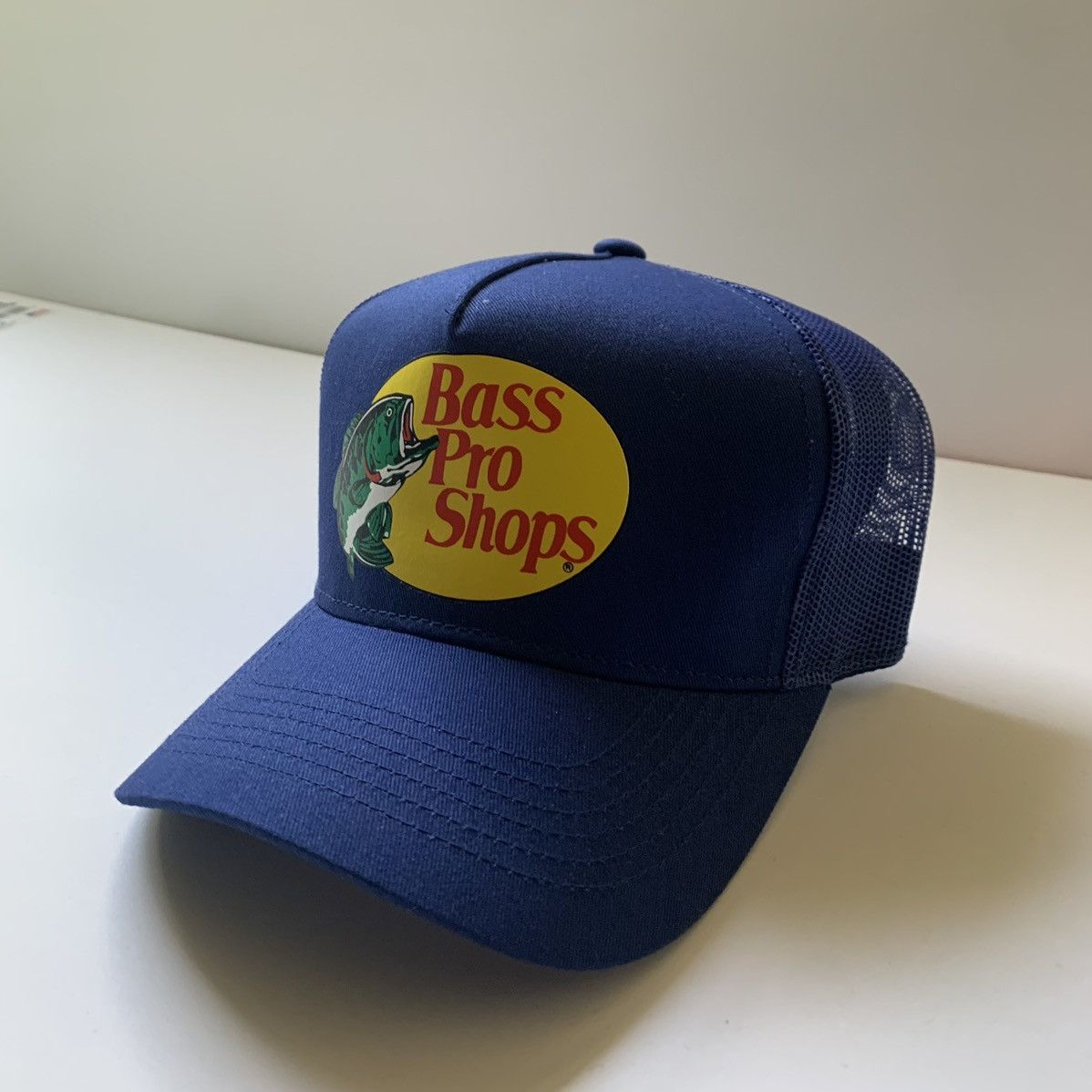 Bass Pro Shops × Vintage 🔥NEW Bass Pro Shops Royal Blue Fitted Trucker ...