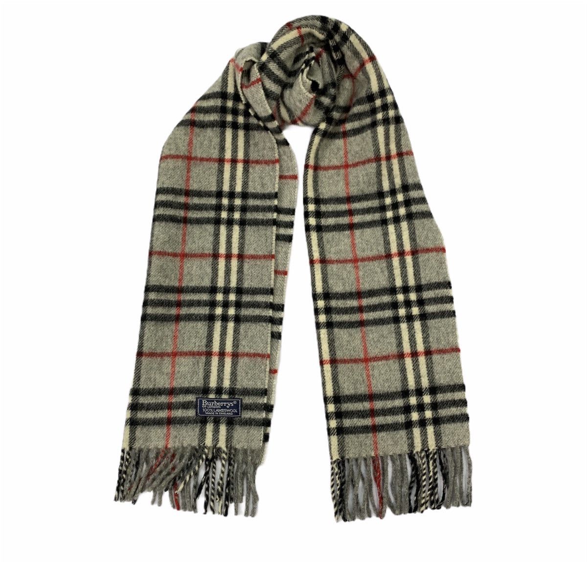 Burberry BURBERRY OF LONDON Nova Check Plaid Lambswool Muffler Scarf ...