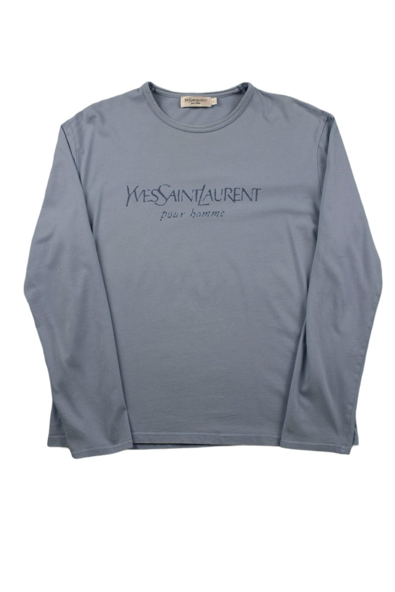 Yves Saint Laurent Ysl Velour long sleeve baby blue | Grailed