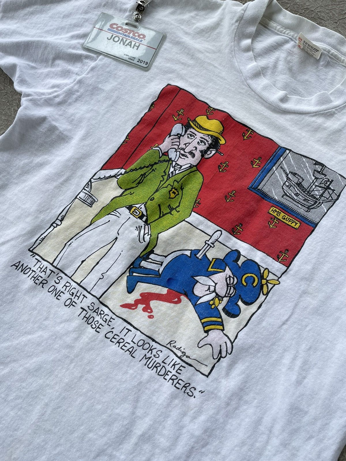 Streetwear × Vintage Vintage 90’s Captain Crunch Comedy Tee | Grailed
