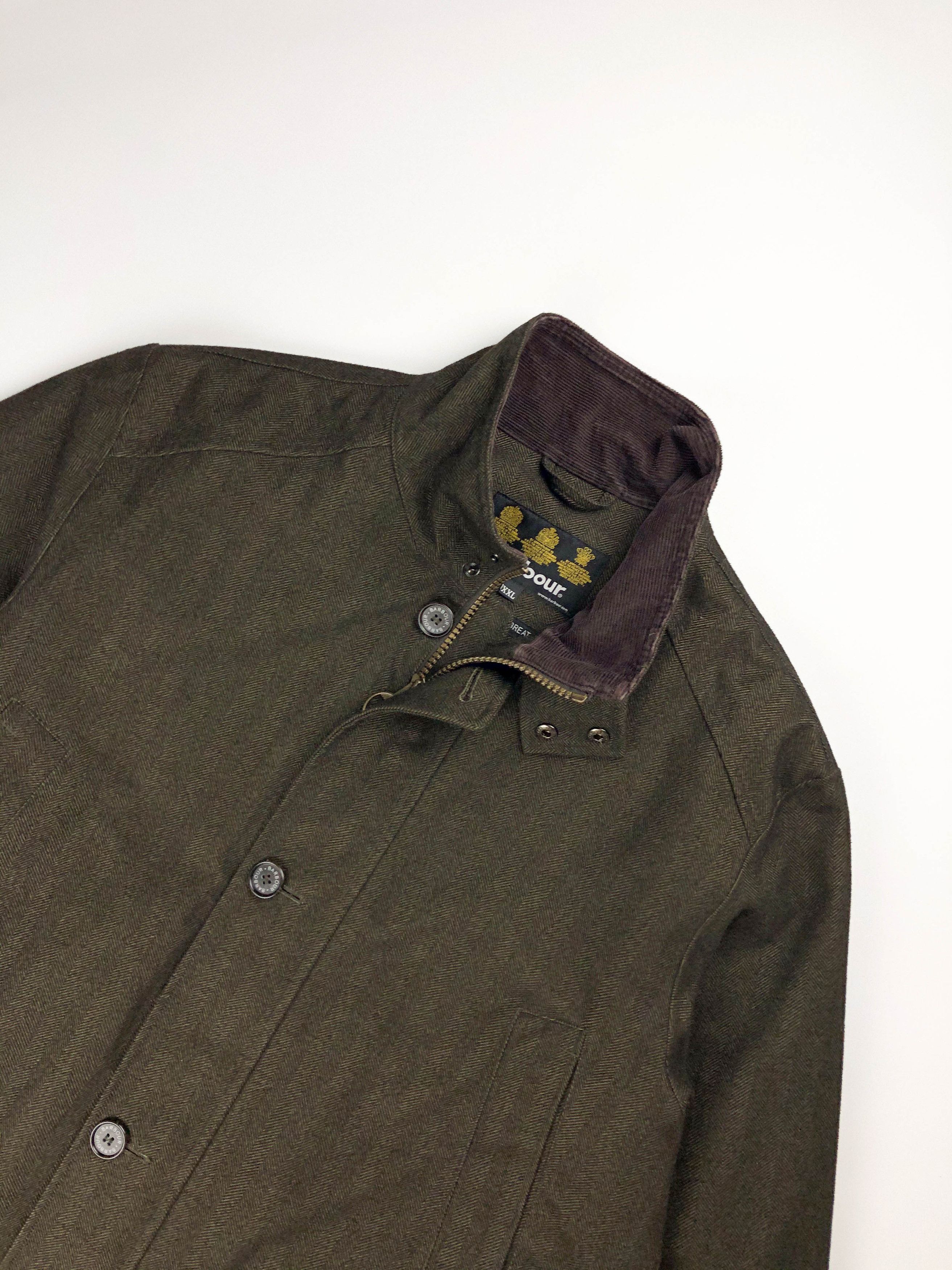 Engineered Garments Barbour Herringbone Challenger Tweed Quilted Jacket ...