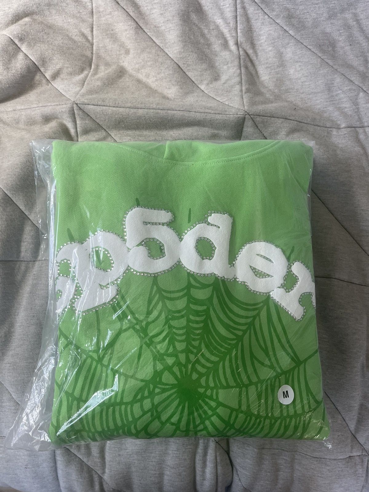 Spider SP5DER Large Slime Green Websuit Hoodie | Grailed