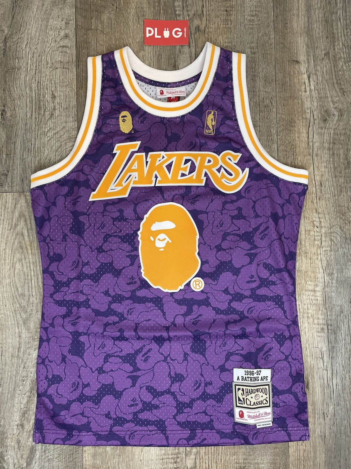Bape × Mitchell & Ness BAPE x MITCHELL & NESS LAKERS ABC BASKETBALL ...
