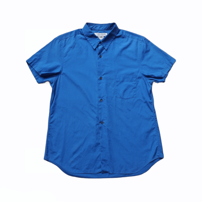 Comme des Garcons CDG blue shirt button ups made in france | Grailed