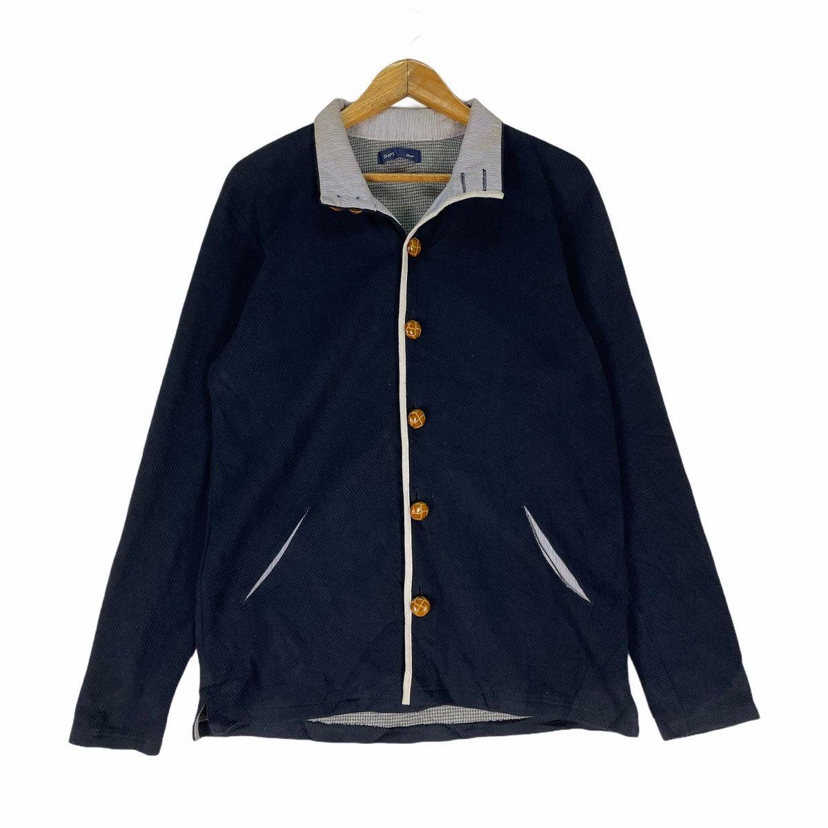 SHIPS SHIPS Wood Button Up Light Jacket | Grailed