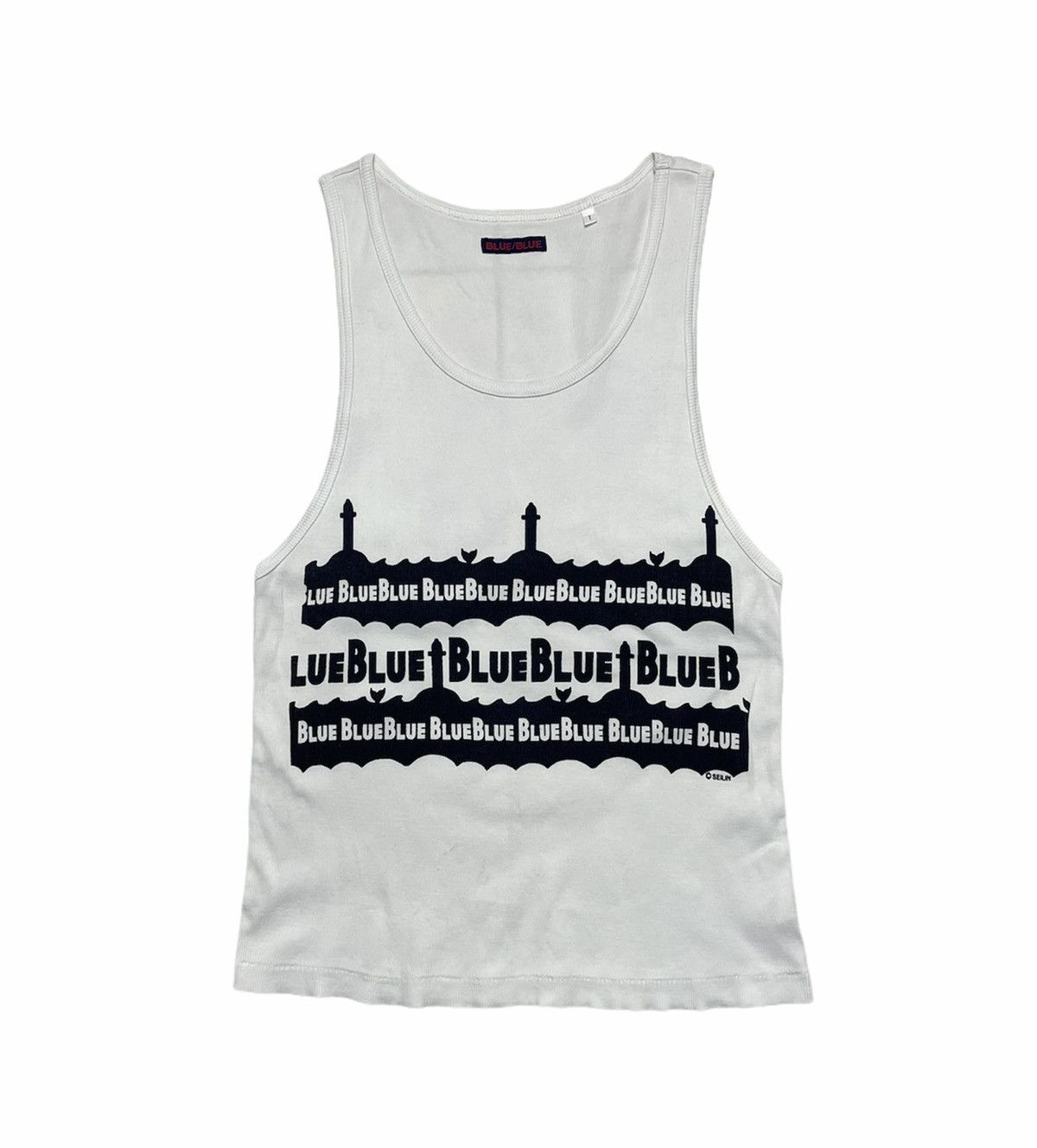 Vintage Vintage Blue Blue Japan Singlet | Grailed