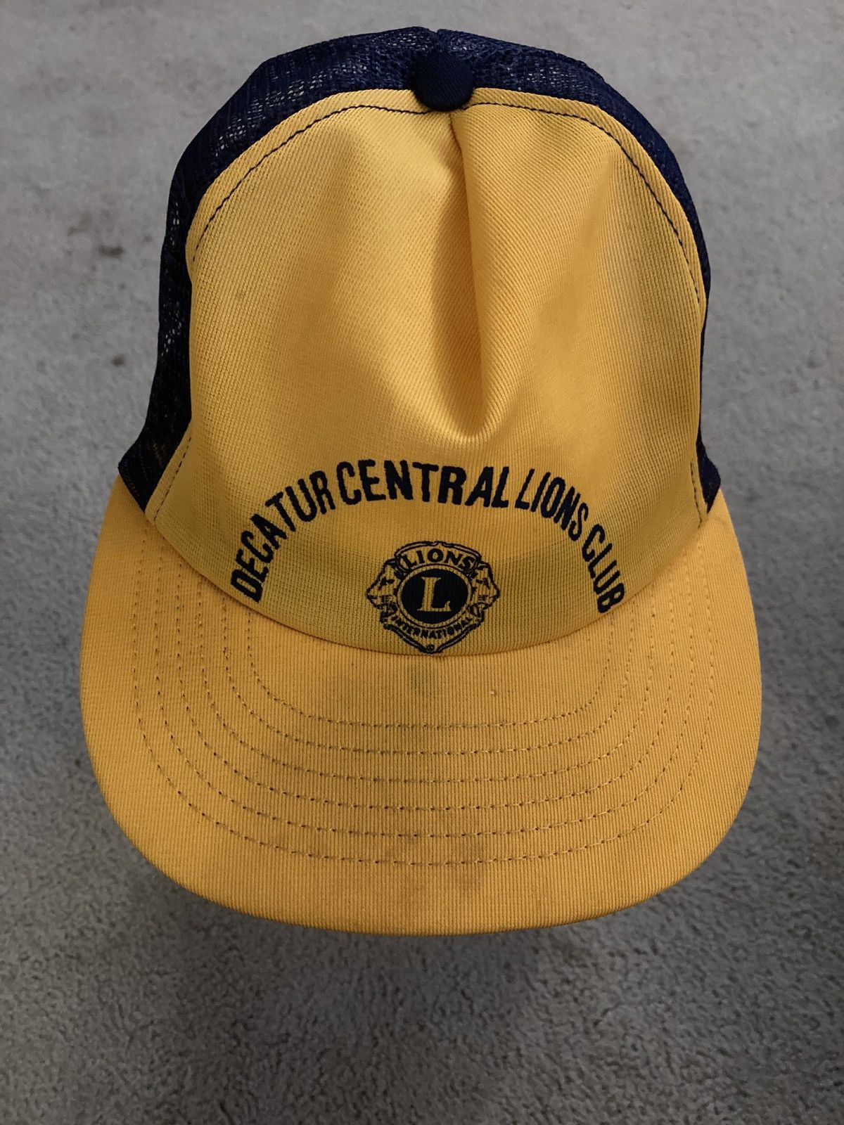 Vintage Decatur Central Lions Club Illinois Trucker hat cap | Grailed