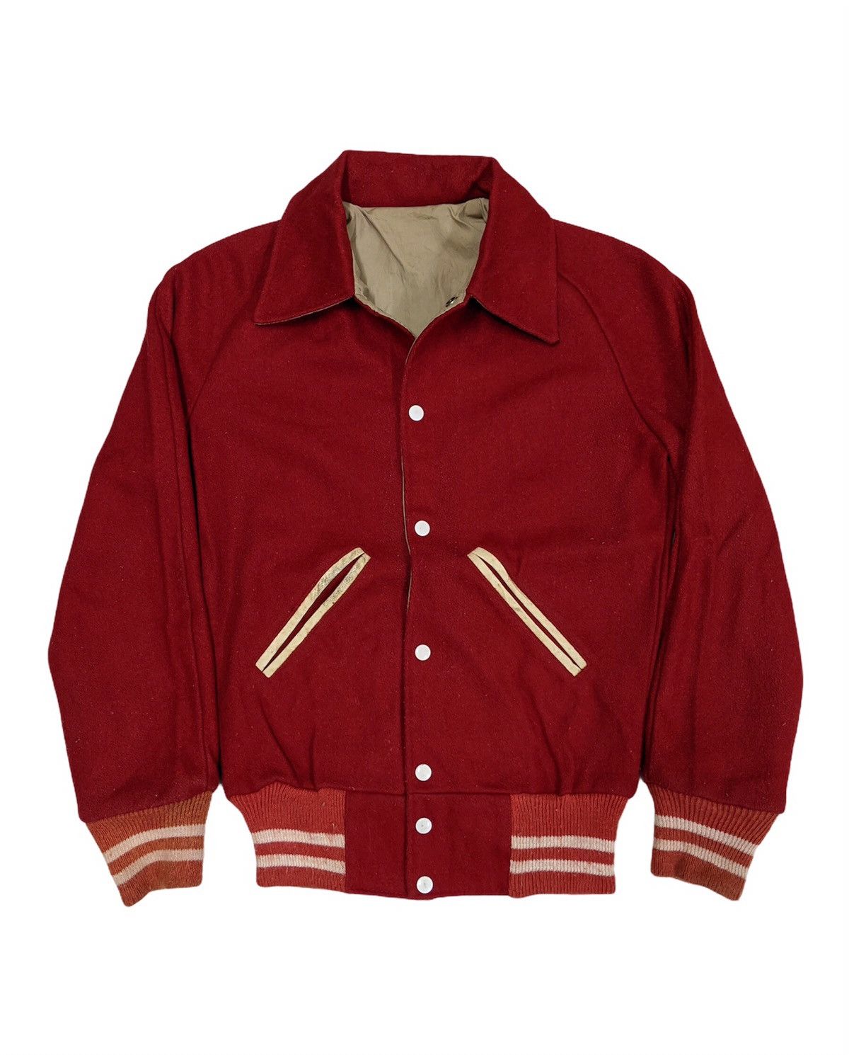 Vintage VTG 60s REVERSIBLE WOOL VARSITY JACKET | Grailed